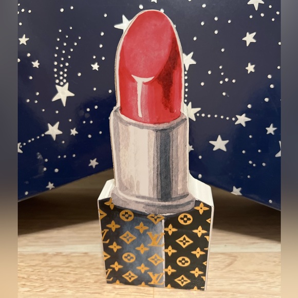 Accessories | 3d Gorgeous Lv Lipstick Stand Up Art Design New | Poshmark